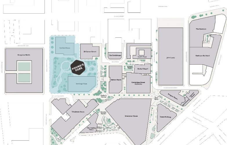 Construction begins on Pound’s Park in Sheffield City Centre