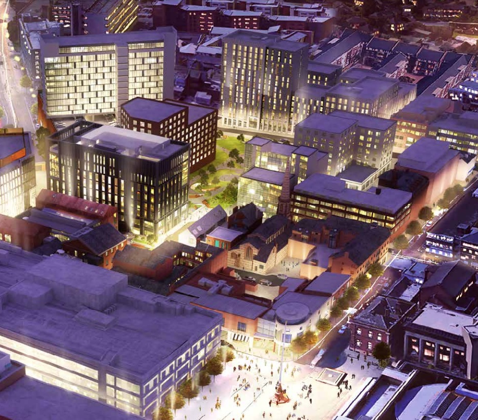 Construction begins on Pound’s Park in Sheffield City Centre
